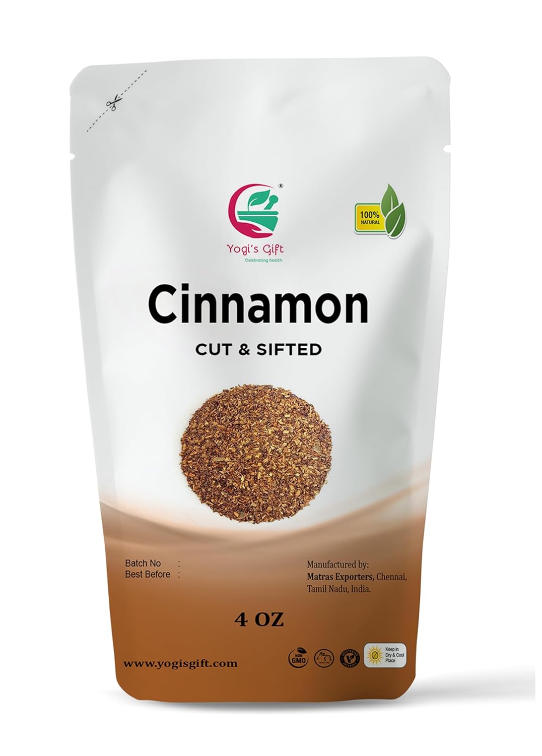 Crushed Cinnamon Bark 4 oz | Cinnamon Stick Pieces/Chips For Tea, Cook ...