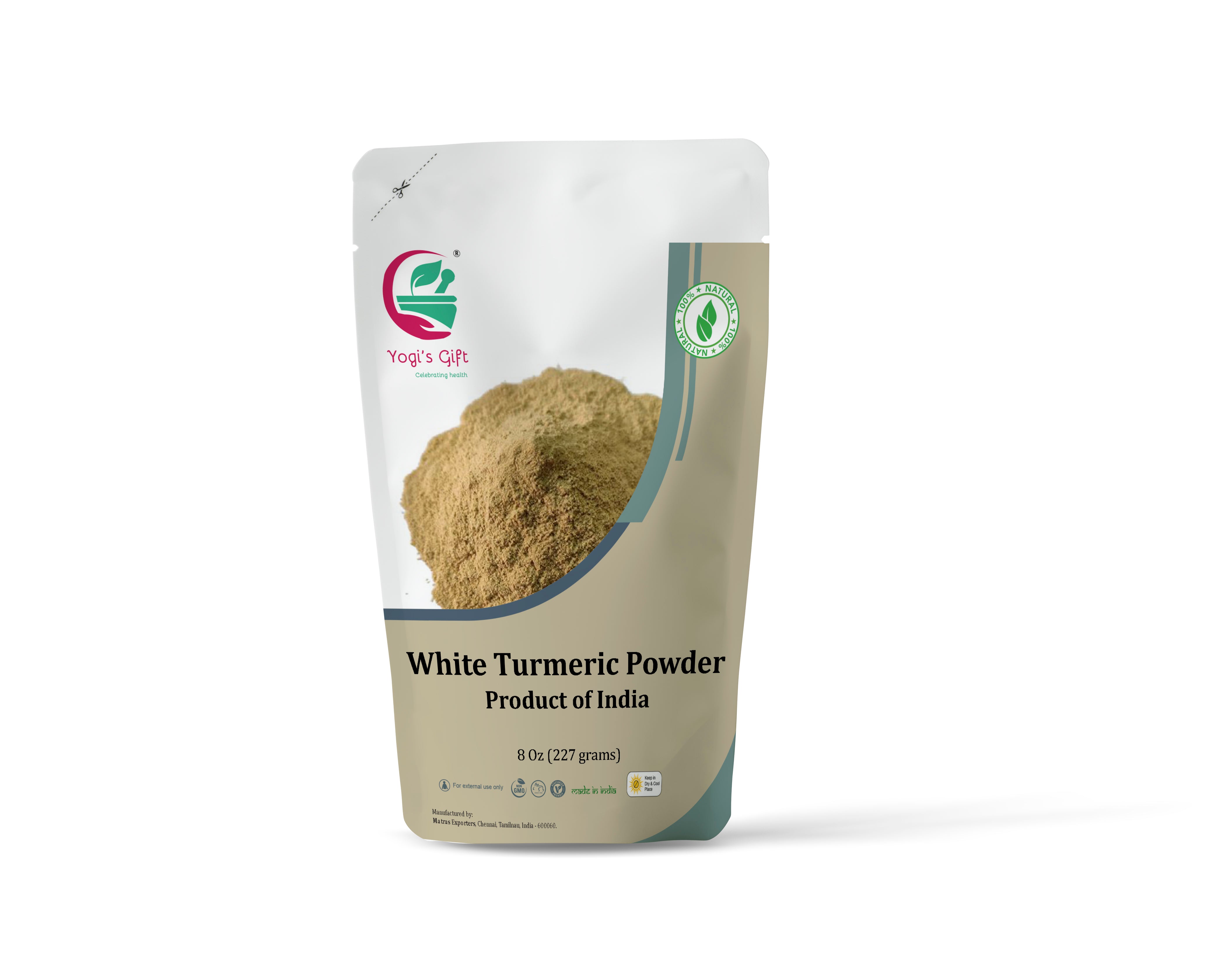White Turmeric Powder for Skin Care 8 oz | No staining | aka Kapoor Ka ...